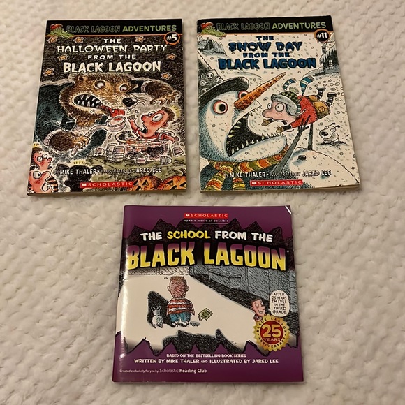 Scholastic | Other | 3 Books Black Lagoon Adventures By Mike Thaler ...